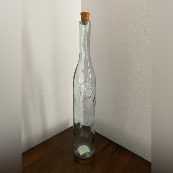 Pier 1 | Accents | Pier One Textured Embossed Clear Glass Tall Skinny ...